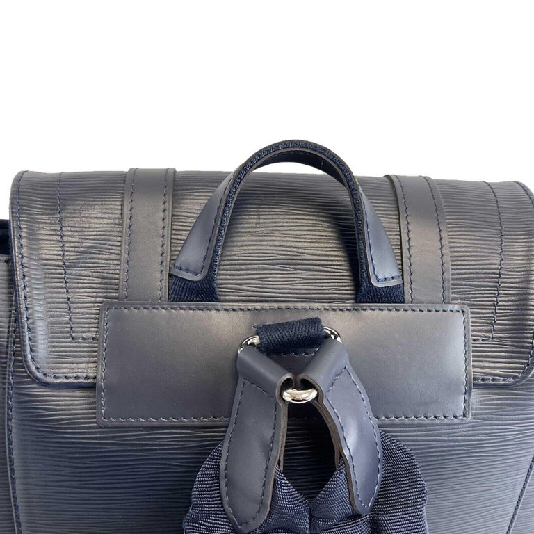 Louis Vuitton - LV - NEW Christopher MM Medium Navy Blue Backpack For ...