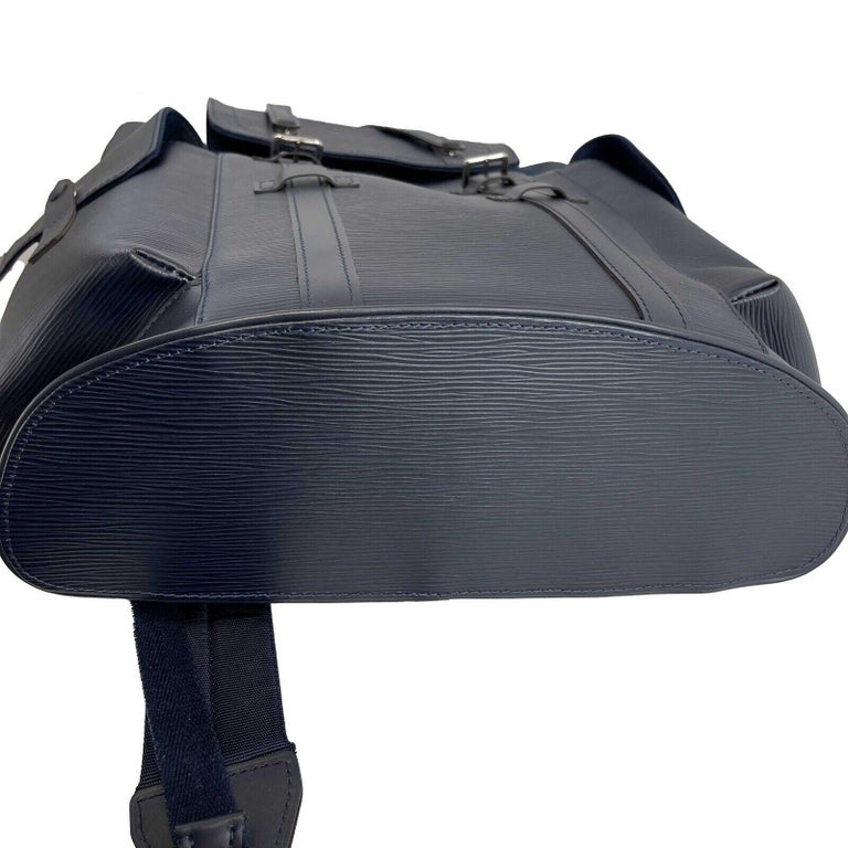 Louis Vuitton - LV - NEW Christopher MM Medium Navy Blue Backpack For ...