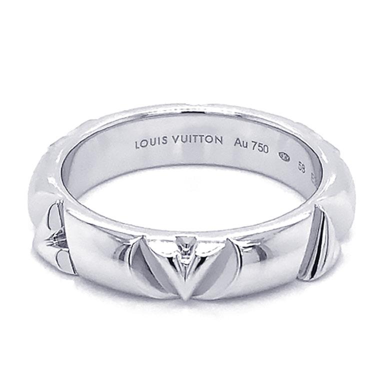 Louis Vuitton LV Volt Multi Ring, 18k White Gold For Sale at 1stDibs