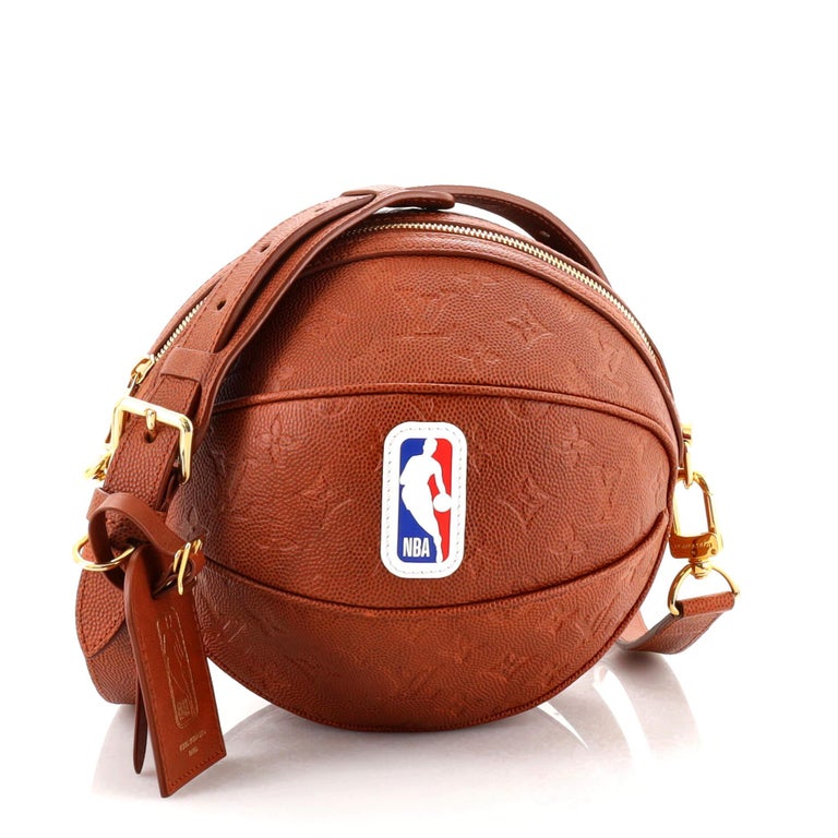 Louis Vuitton LV x NBA Ball in Basket Bag Monogram Embossed Leather For Sale at 1stDibs