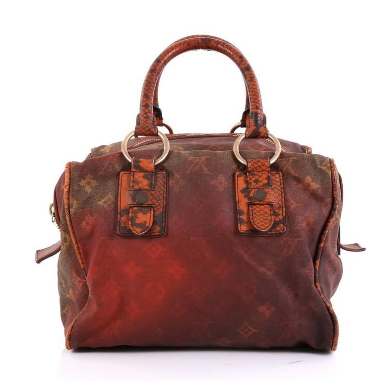 Louis Vuitton Mancrazy Jokes Handbag Monogram Canvas and Snakeskin at ...