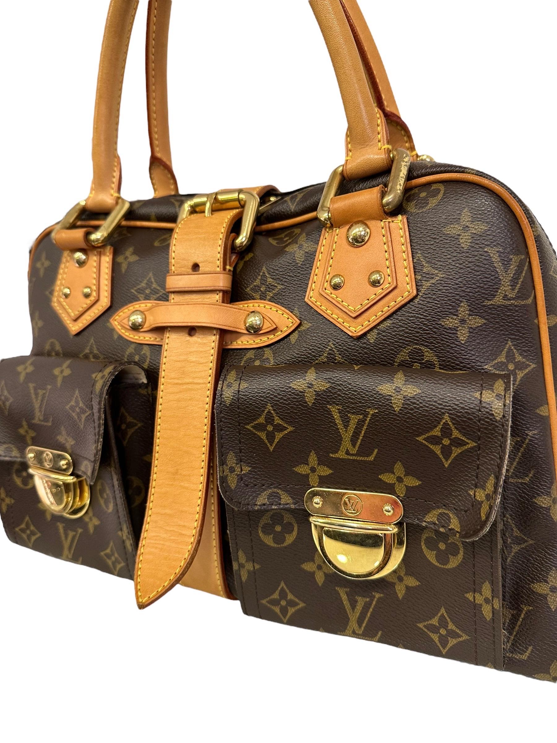 Louis Vuitton Manhattan GM Monogram Top Handle Bag For Sale at 1stDibs ...