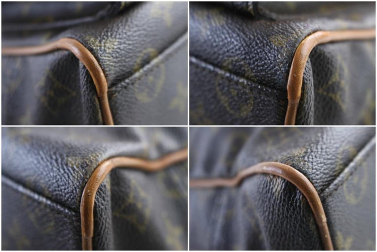 Louis Vuitton Manhattan Monogram Pm 865866 Brown Coated Canvas Satchel For Sale at 1stDibs