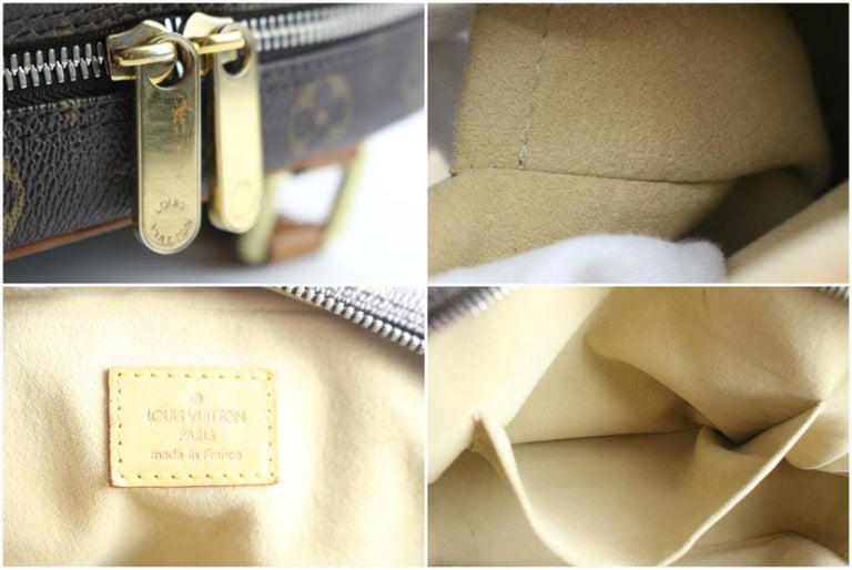 Louis Vuitton Manhattan Monogram Pm 865866 Brown Coated Canvas Satchel For Sale at 1stDibs