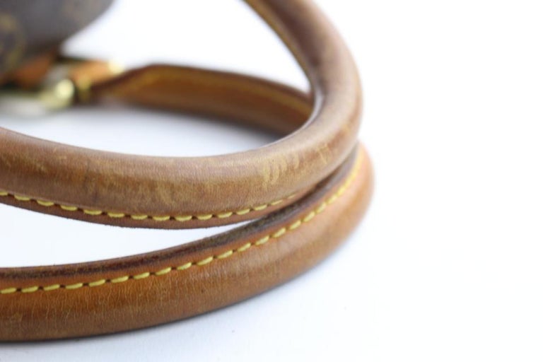 Louis Vuitton Manhattan Monogram Pm 865866 Brown Coated Canvas Satchel For Sale at 1stDibs