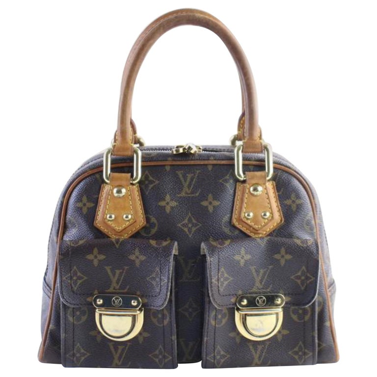 Louis Vuitton Manhattan Monogram Pm 865866 Brown Coated Canvas Satchel ...
