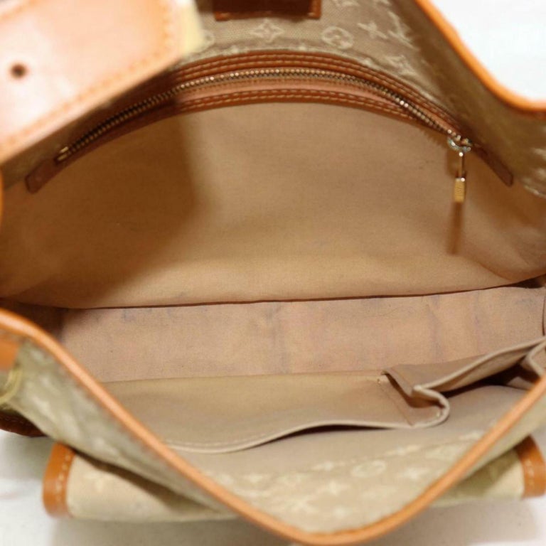 Louis Vuitton Mary Kate Khaki Mini Lin Besace 870272 Beige Canvas Cross ...