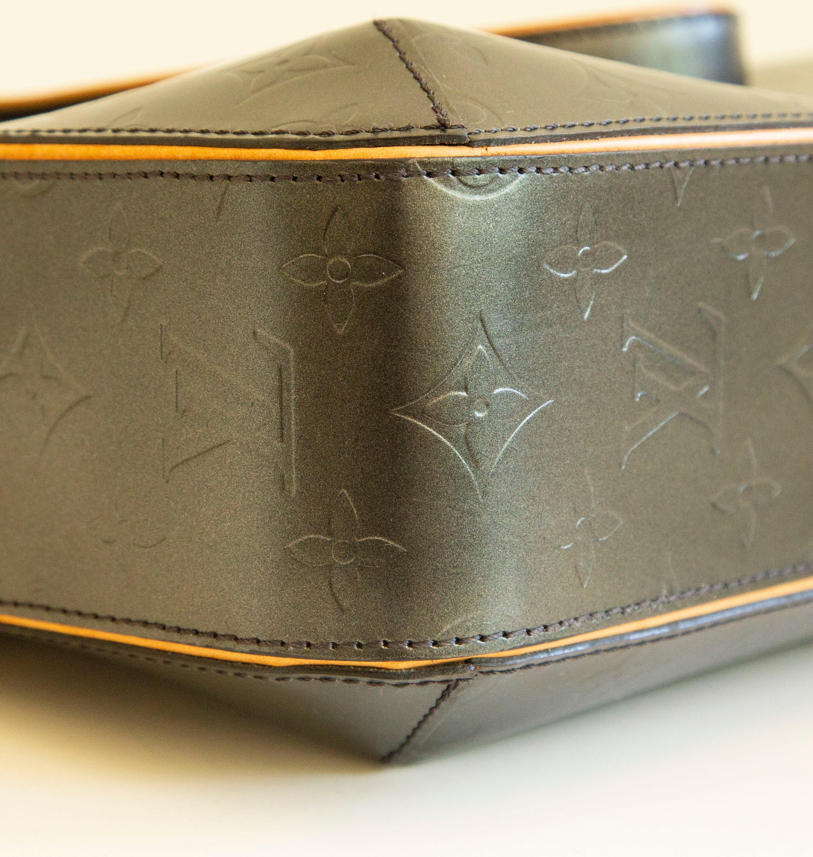 Louis Vuitton Mat Malden Metallic Dark Gray Monogram Top Handle ...