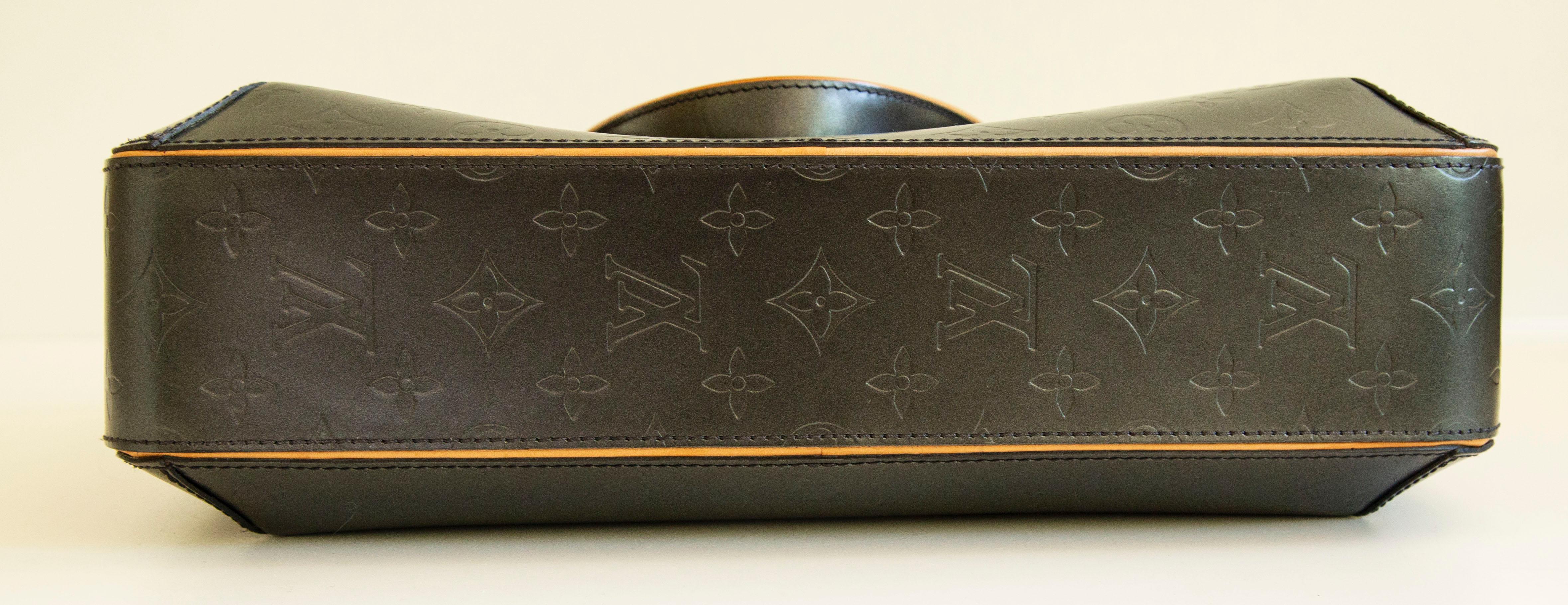 Louis Vuitton Mat Malden Metallic Dark Gray Monogram Top Handle ...