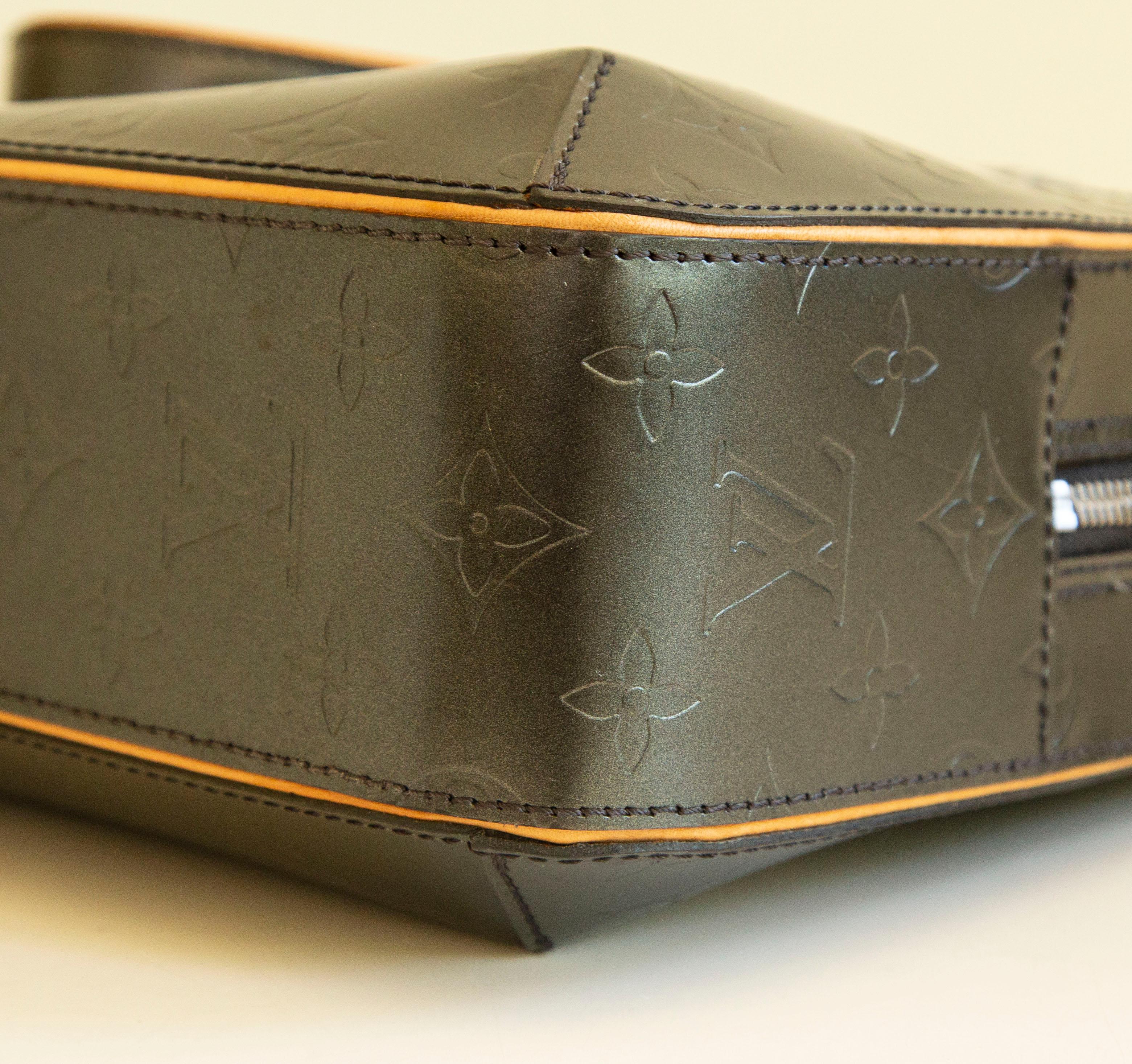 Louis Vuitton Mat Malden Metallic Dark Gray Monogram Top Handle ...