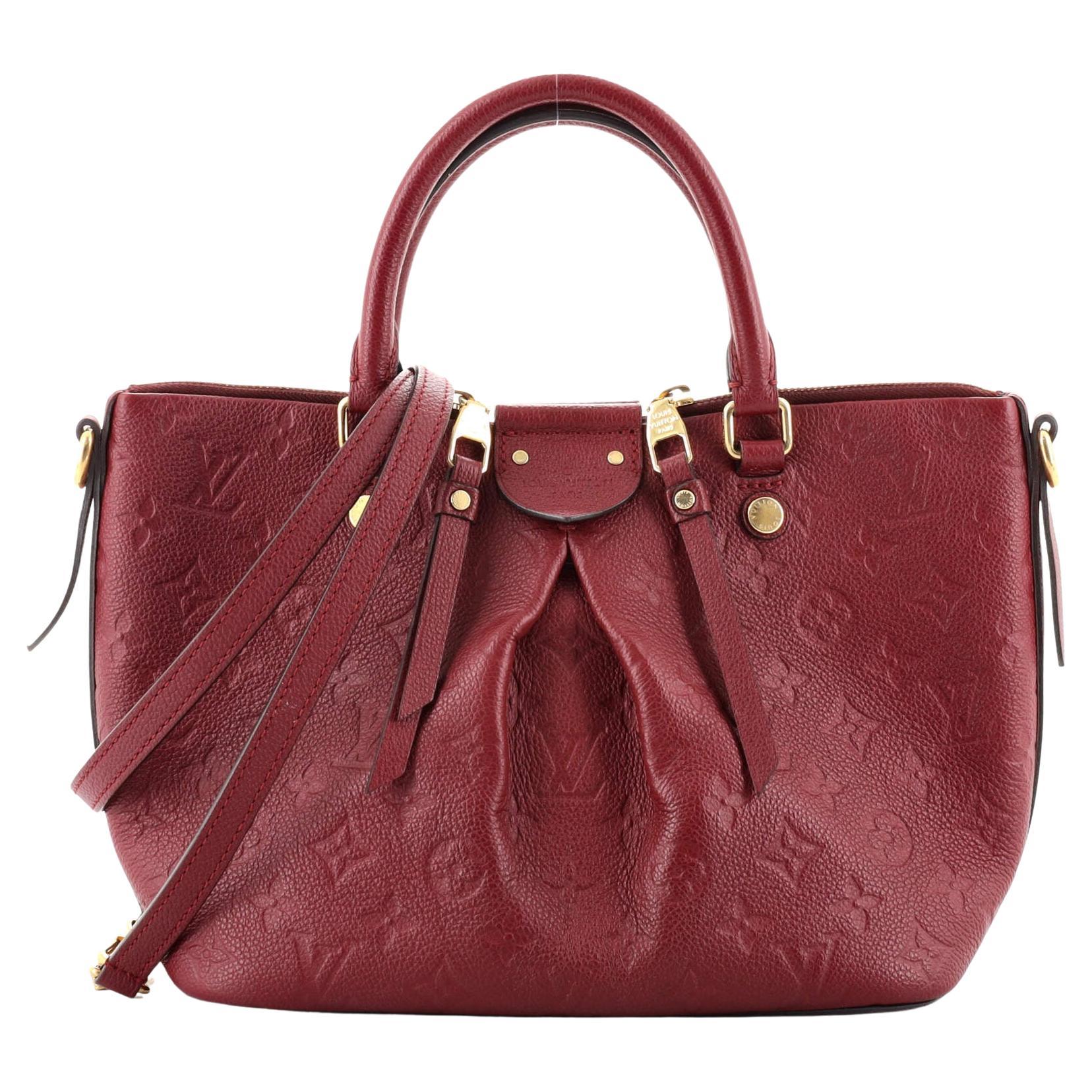 Louis Vuitton Red and Black Python Alma BB Crossbody Bag at 1stDibs