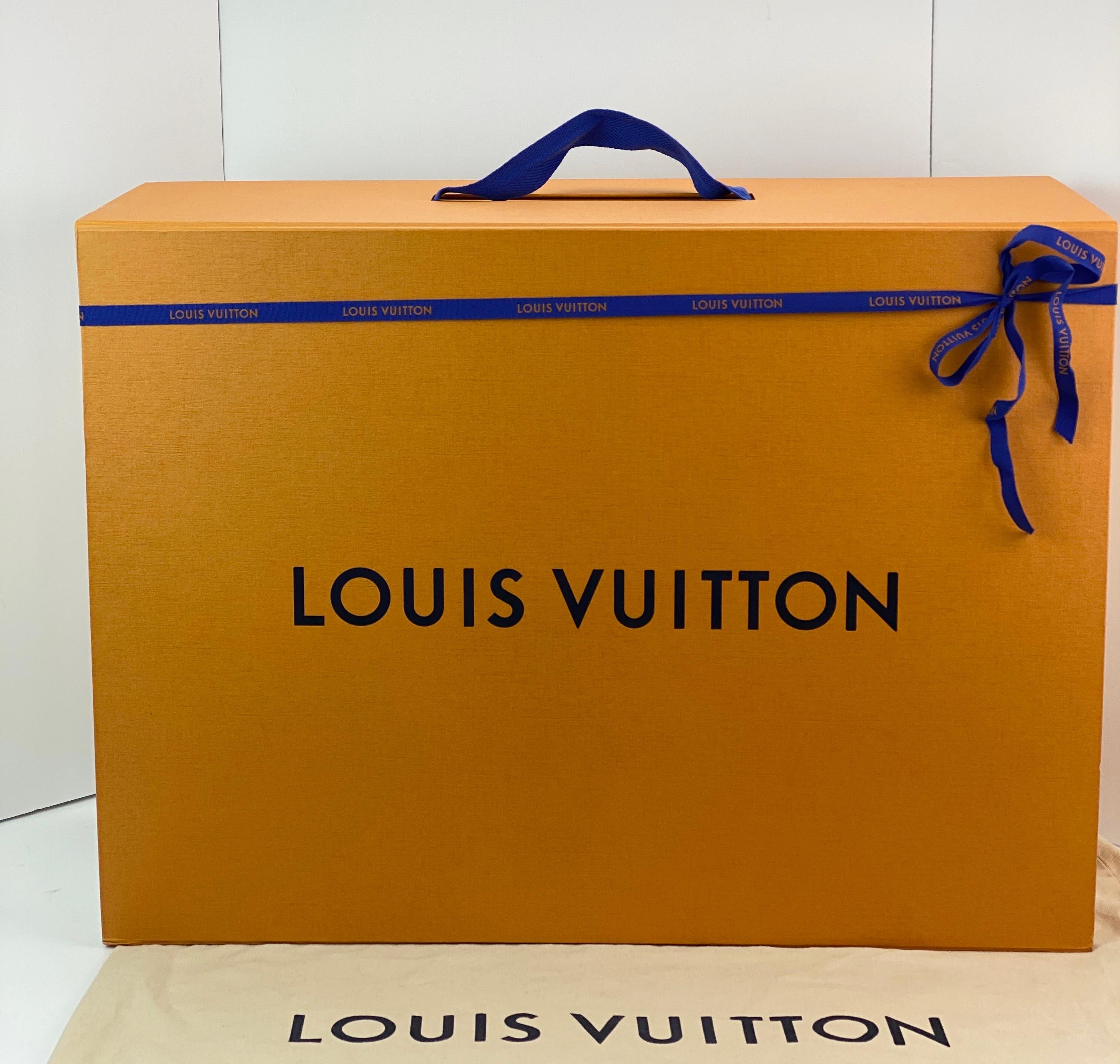 Louis Vuitton Men's Backpack Chalk Navy Blue Monogram Denim Travel ...