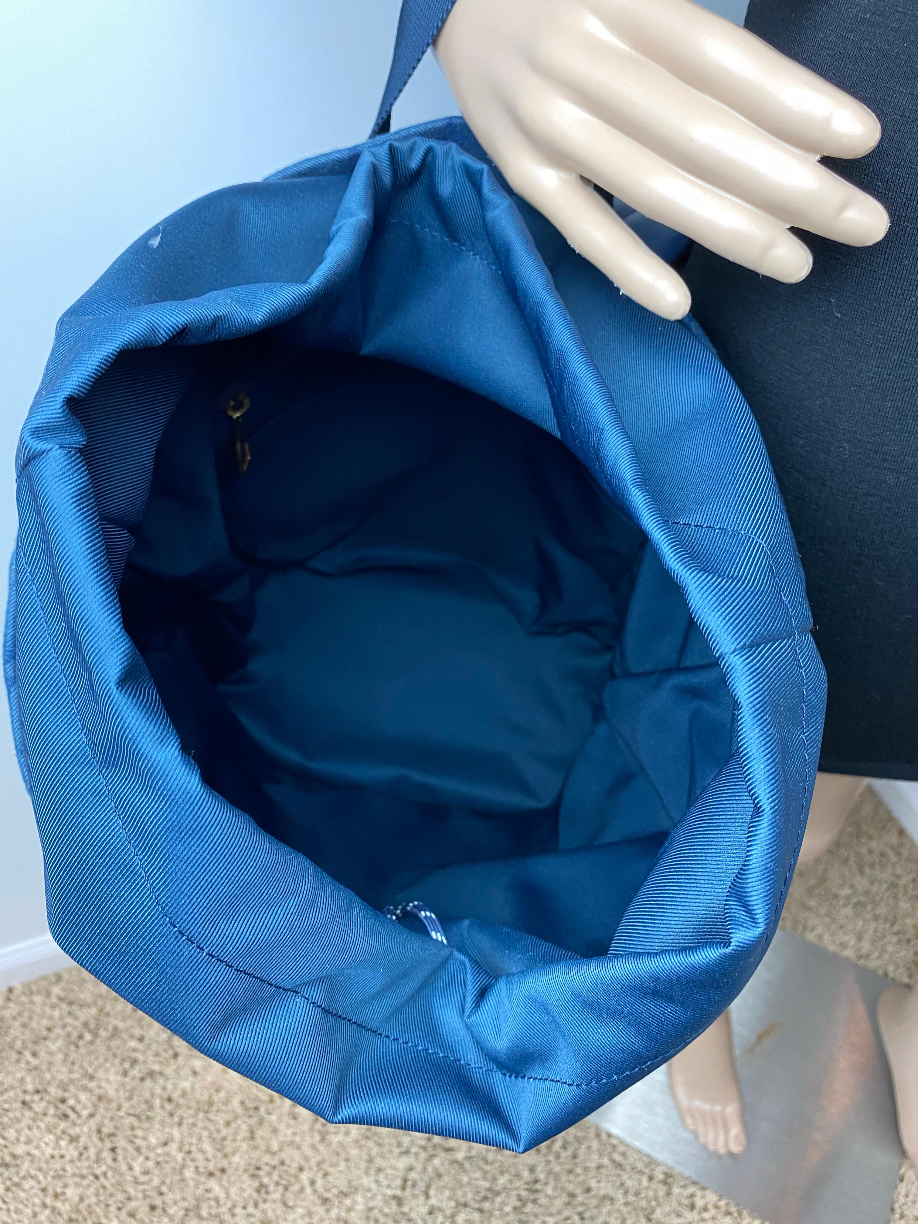 Louis Vuitton Men's Backpack Chalk Navy Blue Monogram Denim Travel ...