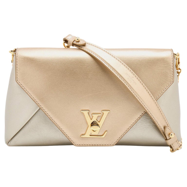 Louis Vuitton Metallic Gold Leather Love Note Bag For Sale at 1stDibs