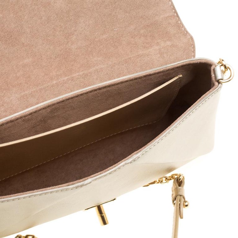 Louis Vuitton Metallic Two Tone Leather Love Note Bag at 1stDibs