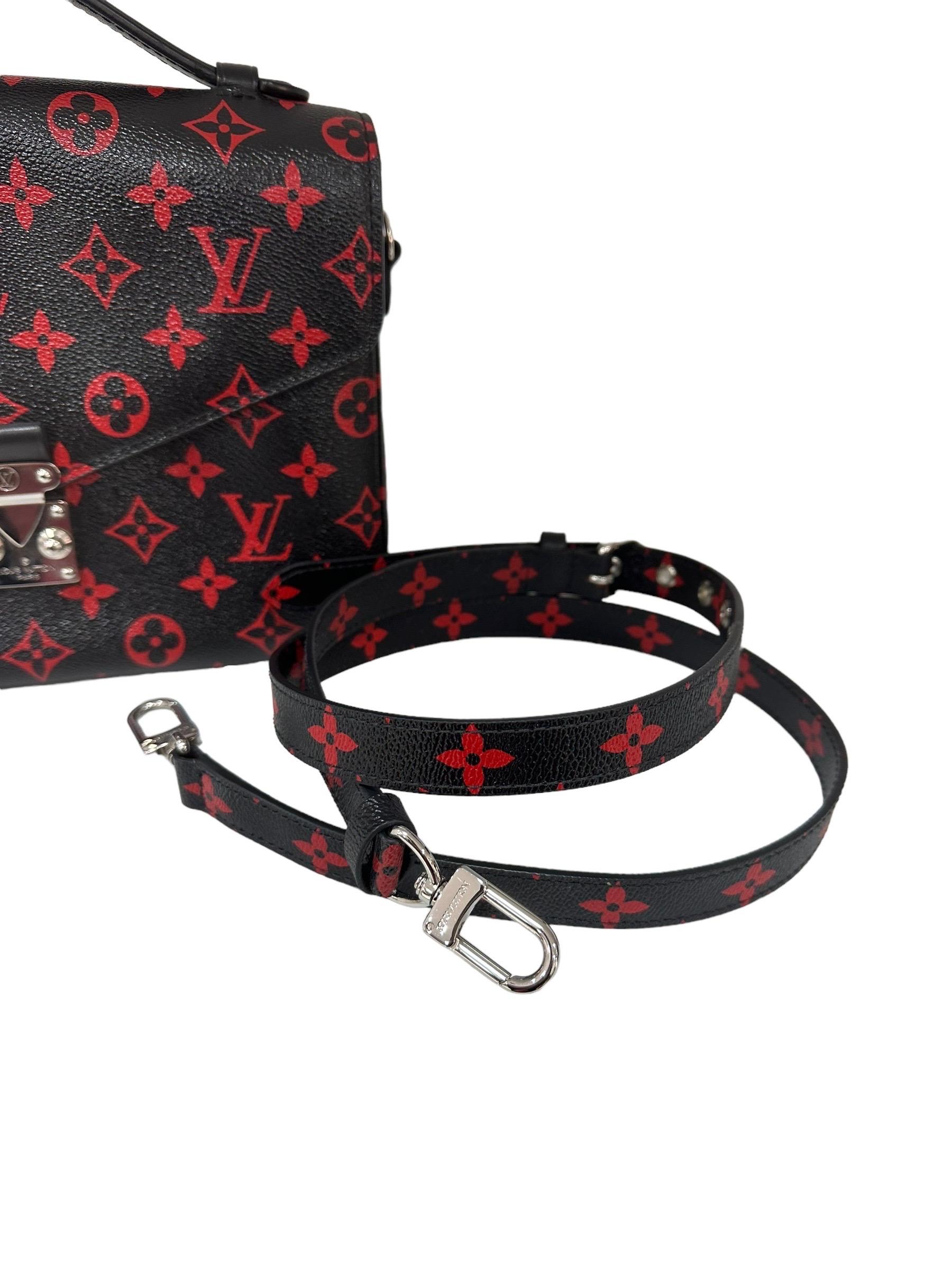 Louis Vuitton Metis Infrarouge Monogram Black And Rouge Leather For ...