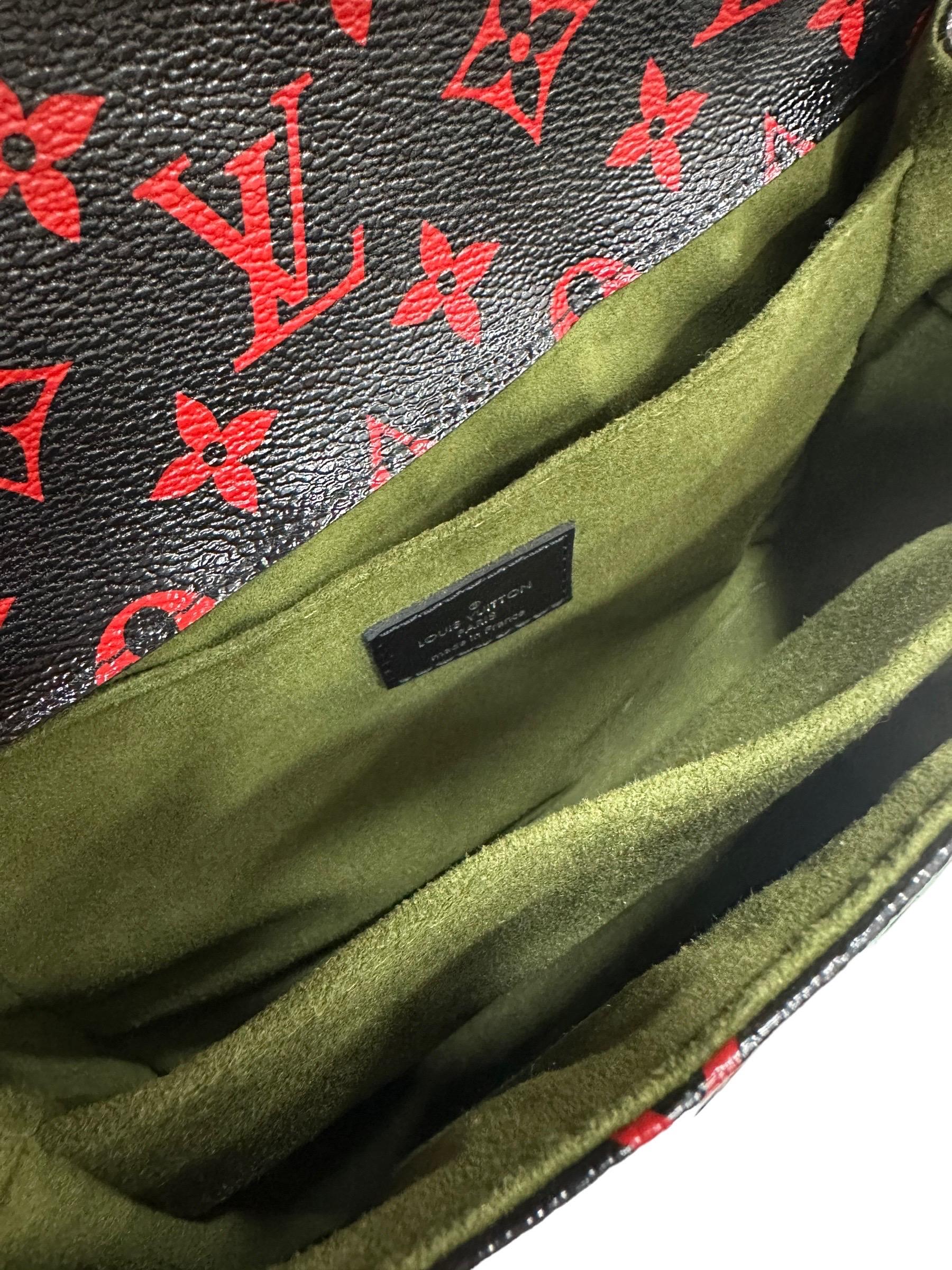 Louis Vuitton Metis Infrarouge Monogram Black And Rouge Leather For ...