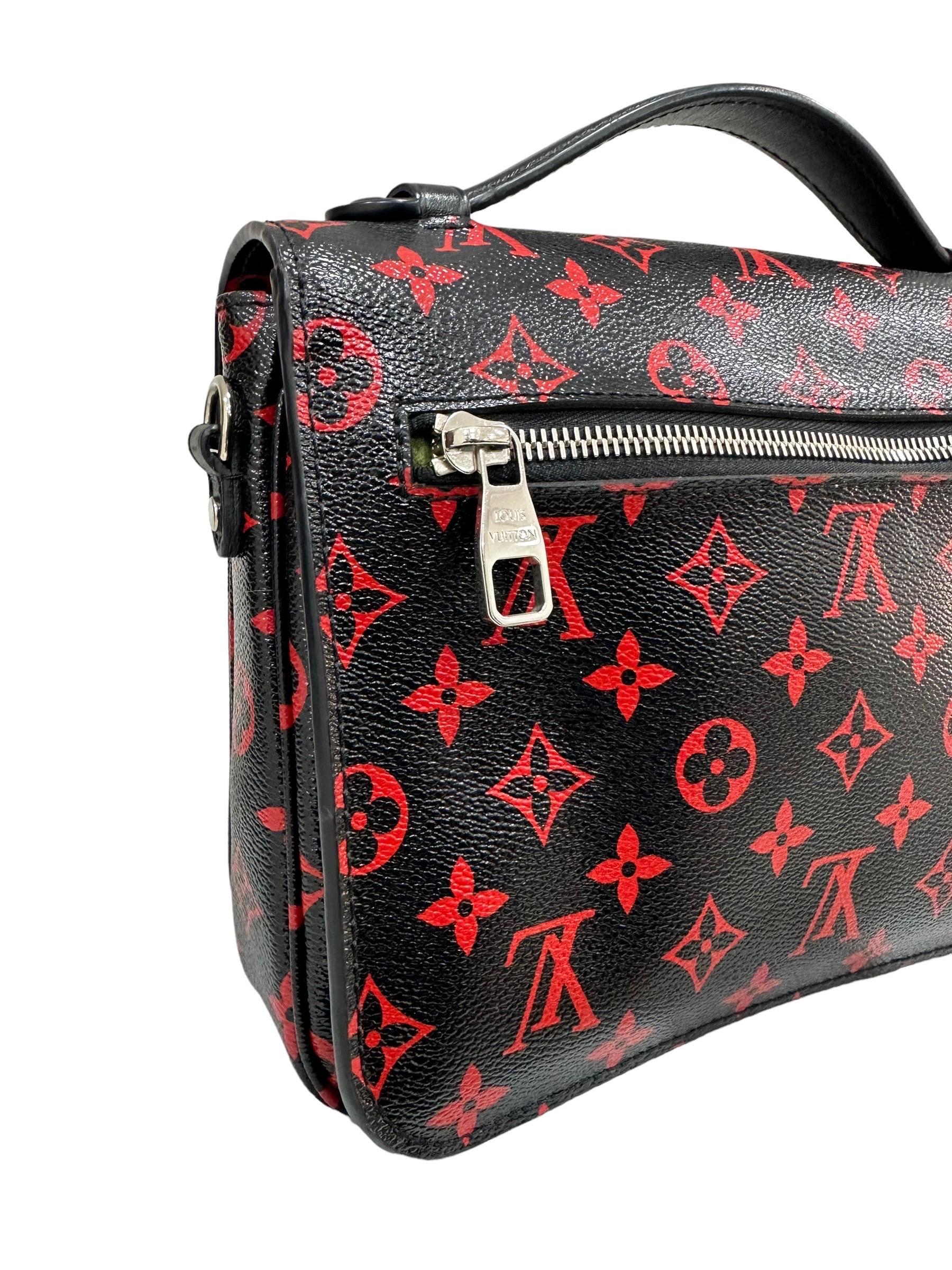 Louis Vuitton Metis Infrarouge Monogram Black And Rouge Leather For ...