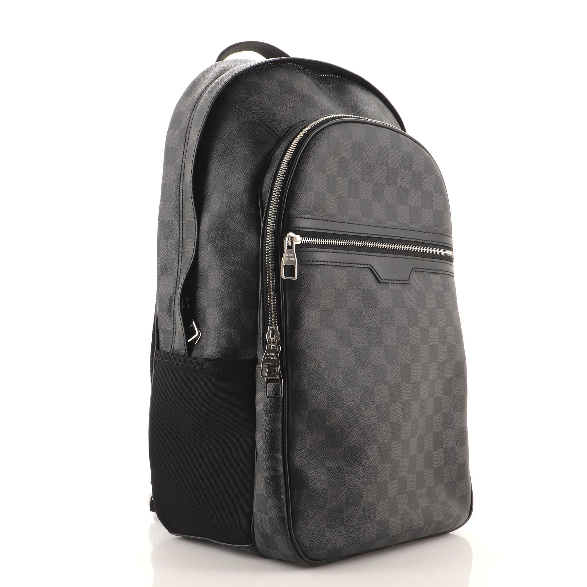 Louis Vuitton Michael Backpack Damier Graphite at 1stDibs
