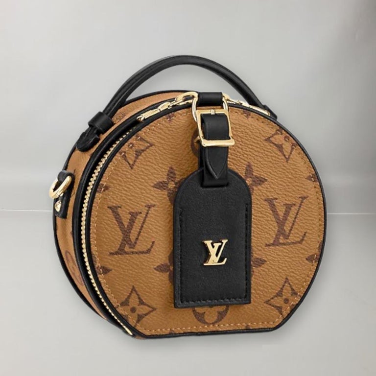 Louis Vuitton Mini Box Hat Monogram Reverse Canvas For Sale at 1stDibs