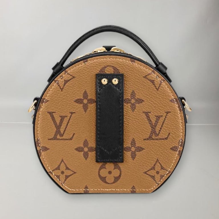 Louis Vuitton Mini Box Hat Monogram Reverse Canvas For Sale at 1stDibs