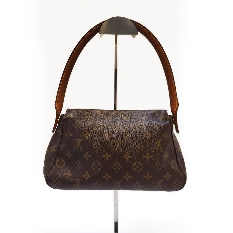Louis Vuitton Mini Looping Bag Brown Monogram Hand Bag For Sale at 1stDibs