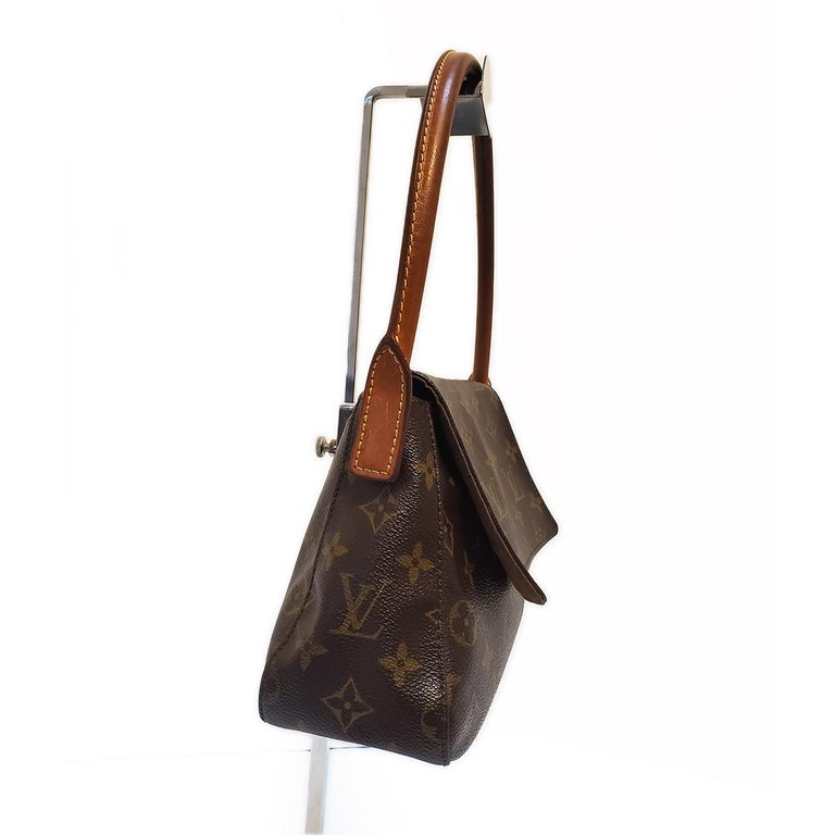 Louis Vuitton Mini Looping Bag Brown Monogram Hand Bag For Sale at 1stDibs