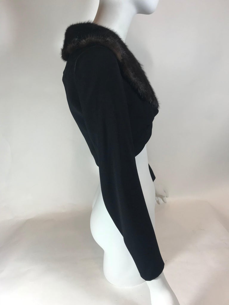 Louis Vuitton Mink Fur Cropped Jacket For Sale at 1stDibs