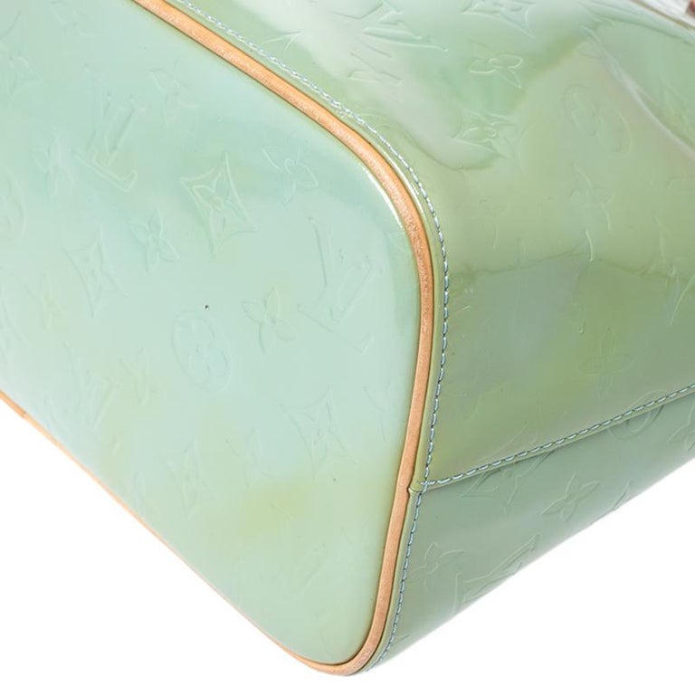 Louis Vuitton Mint Green Vernis Monogram Houston Bag at 1stDibs | louis ...