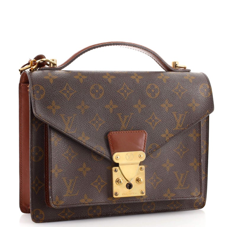 Louis Vuitton Monceau Handbag Monogram Canvas For Sale at 1stDibs