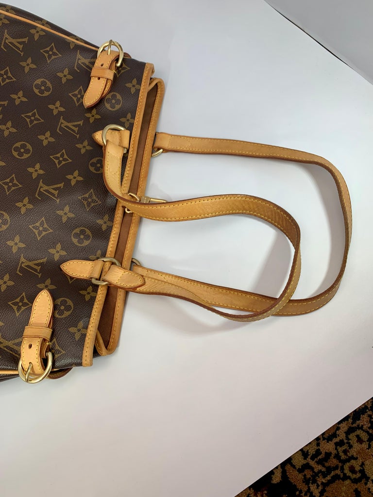 LOUIS VUITTON Monogram Batignolles Horizontal Brown Tote at 1stDibs