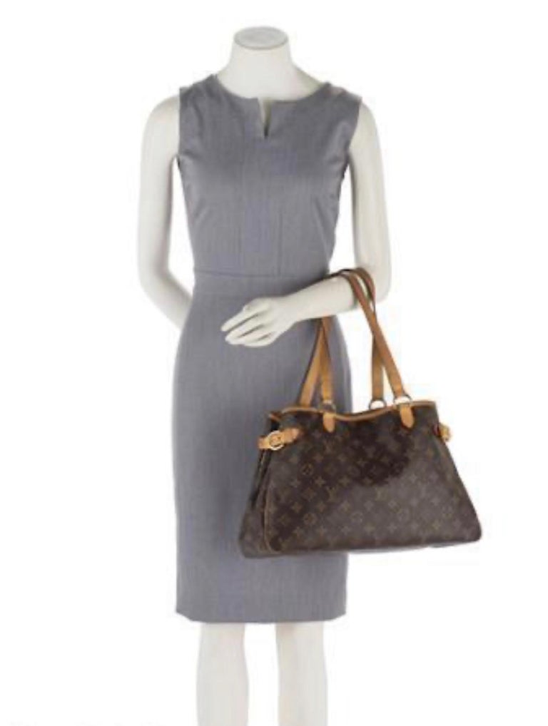 LOUIS VUITTON Monogram Batignolles Horizontal Brown Tote at 1stDibs