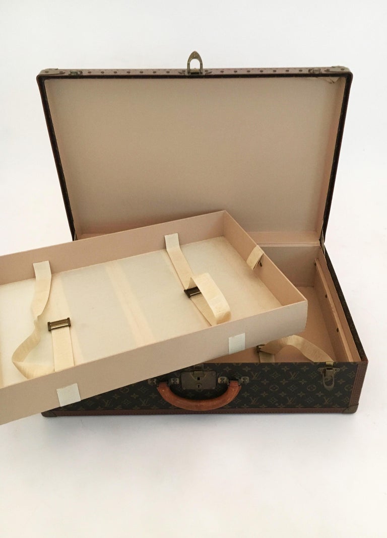 Louis Vuitton Monogram Canvas Alzer Suitcase Trunk Collection "Pyramid ...