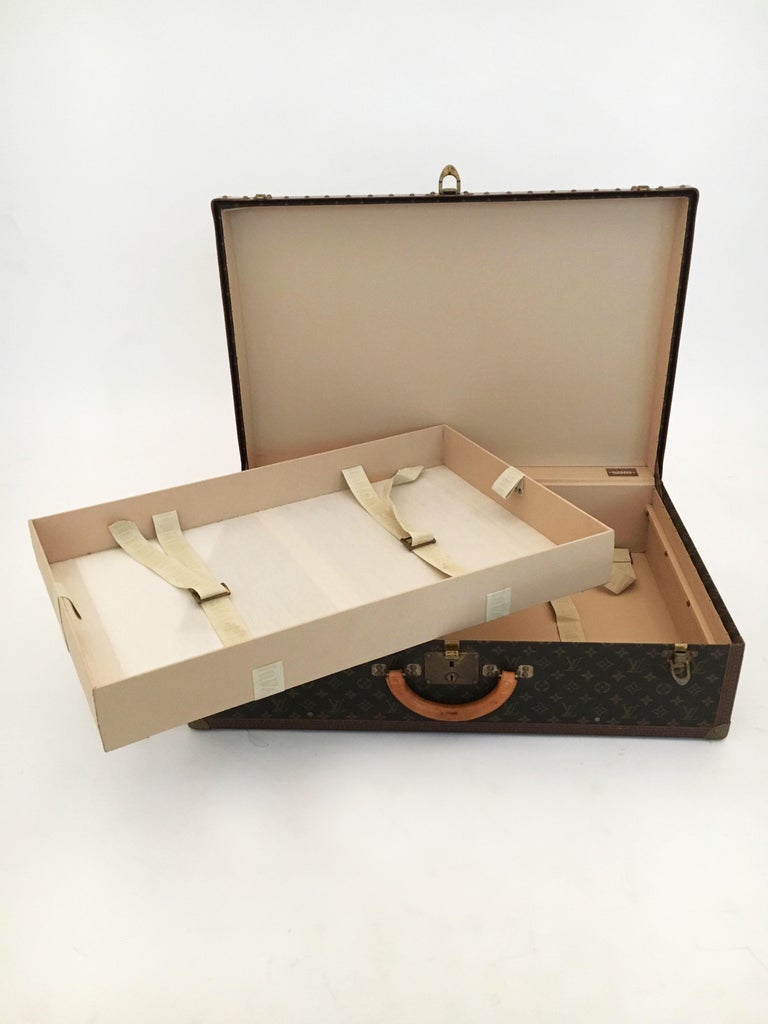 Louis Vuitton Monogram Canvas Alzer Suitcase Trunk Collection "Pyramid ...