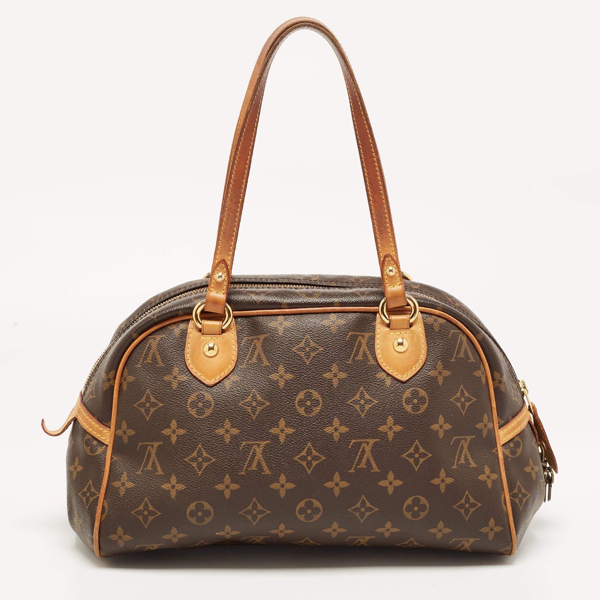 Louis Vuitton Monogram Canvas and Leather Montorgueil PM Bag at 1stDibs