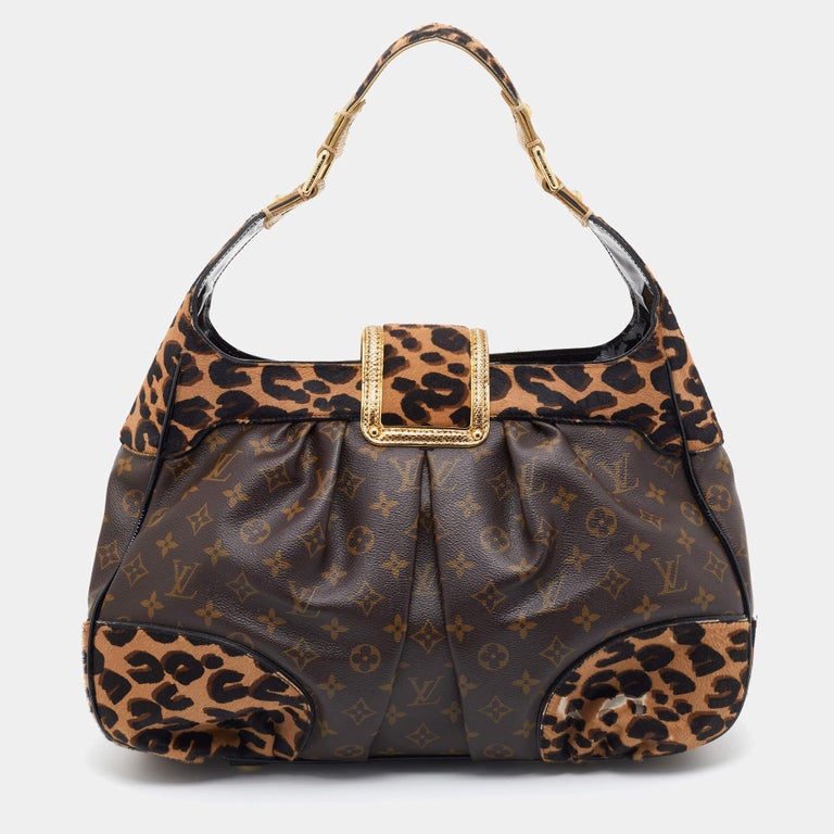 Louis Vuitton Monogram Canvas/Karung Calfhair Limited Edition Polly Bag ...