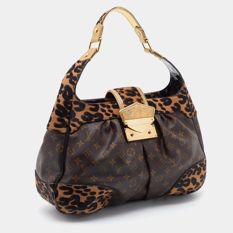 Louis Vuitton Monogram Canvas/Karung Calfhair Limited Edition Polly Bag ...