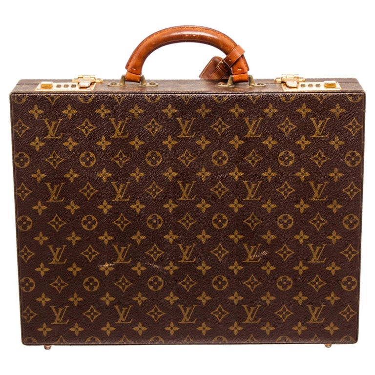 Louis Vuitton Monogram Canvas Leather President Briefcase at 1stDibs