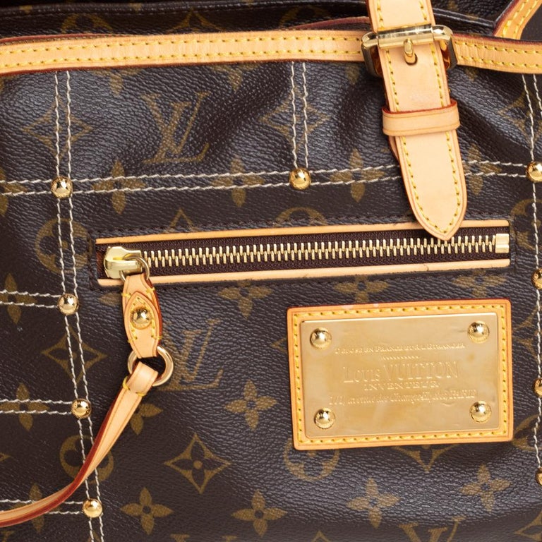 Louis Vuitton Monogram Canvas Limited Edition Riveting Bag at 1stDibs