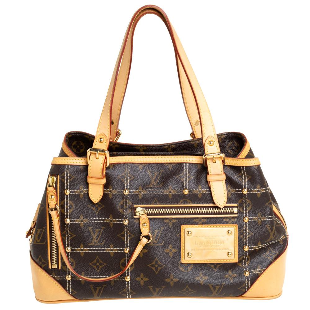 Louis Vuitton Monogram Canvas Limited Edition Riveting Bag at 1stDibs