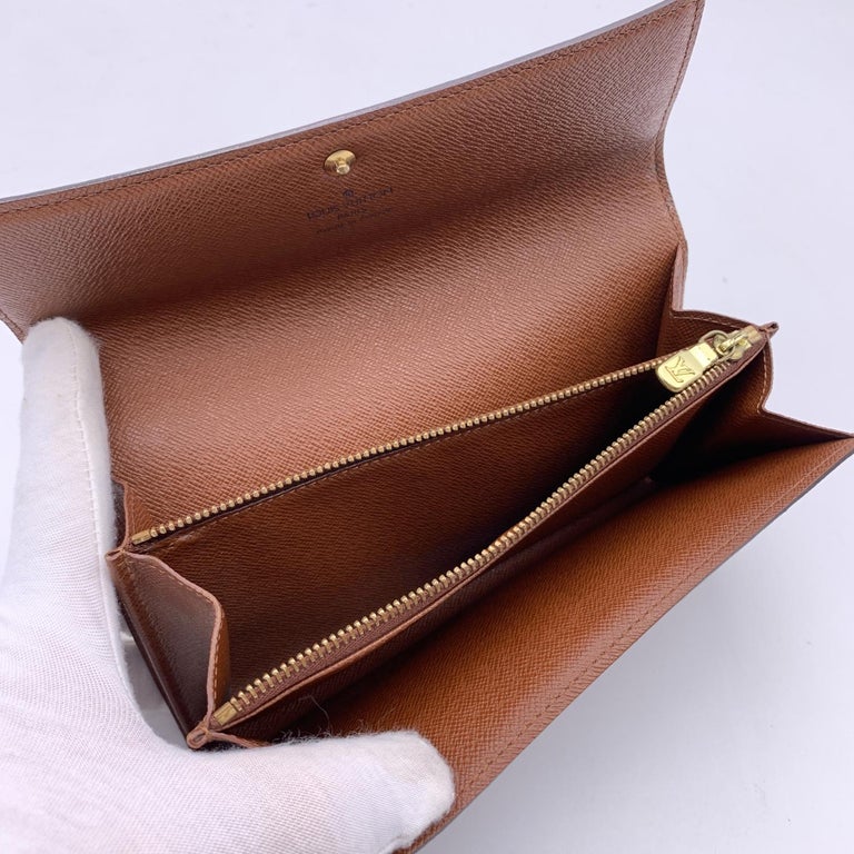 Louis Vuitton Monogram Canvas Long Sarah Continental Wallet For Sale at ...