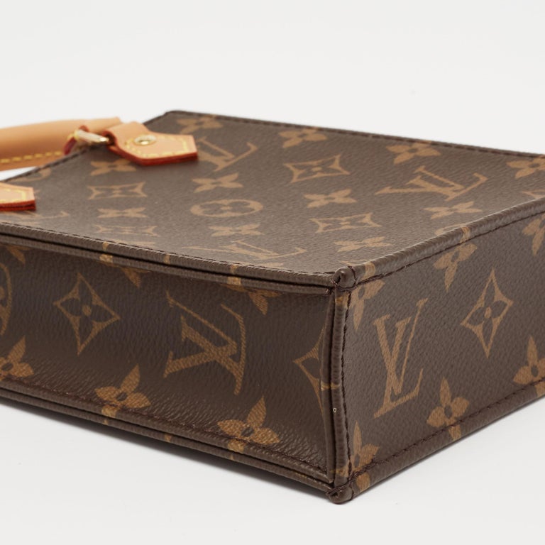 Louis Vuitton Monogram Canvas Petit Sac Plat Bag For Sale at 1stDibs
