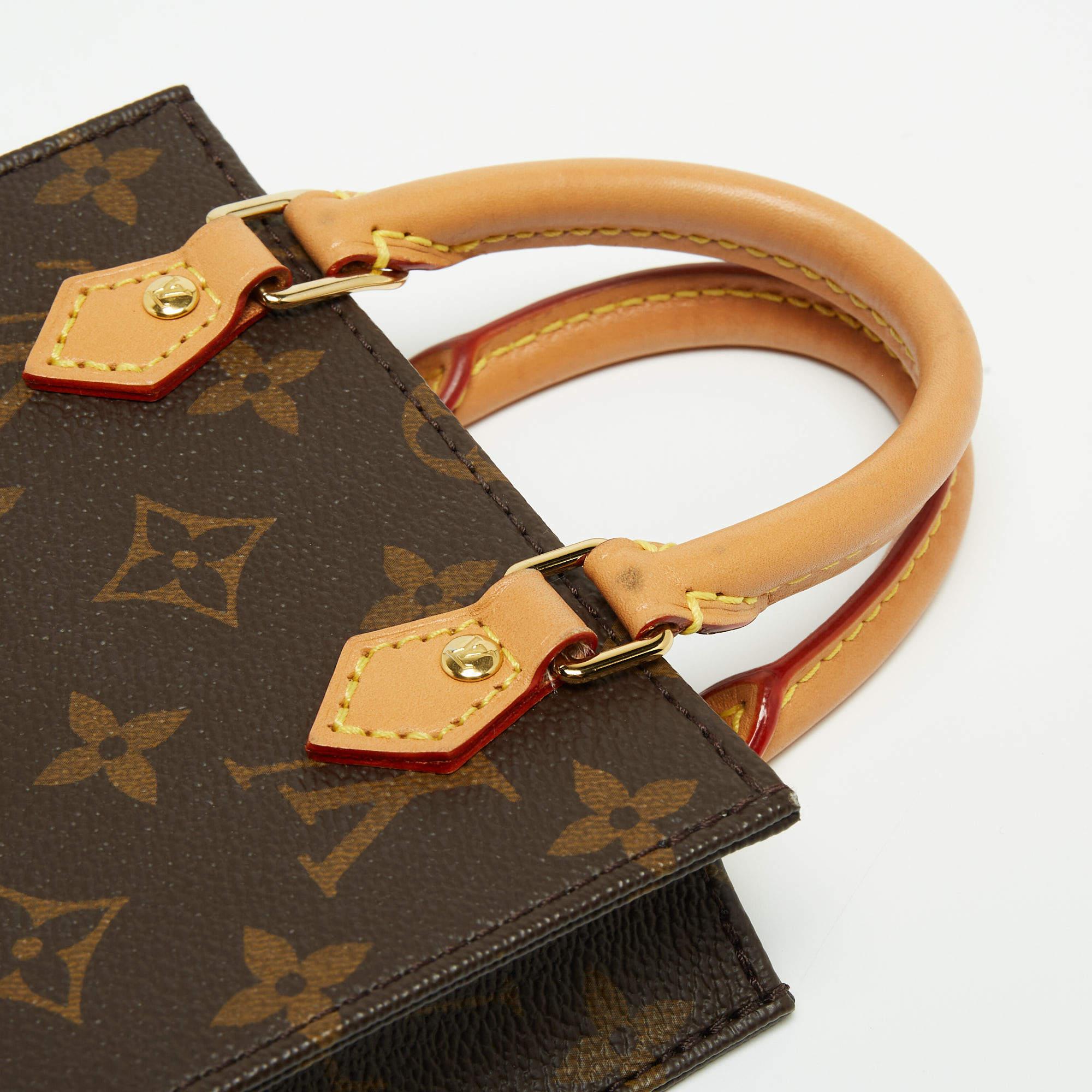 Louis Vuitton Monogram Canvas Petit Sac Plat Bag For Sale at 1stDibs