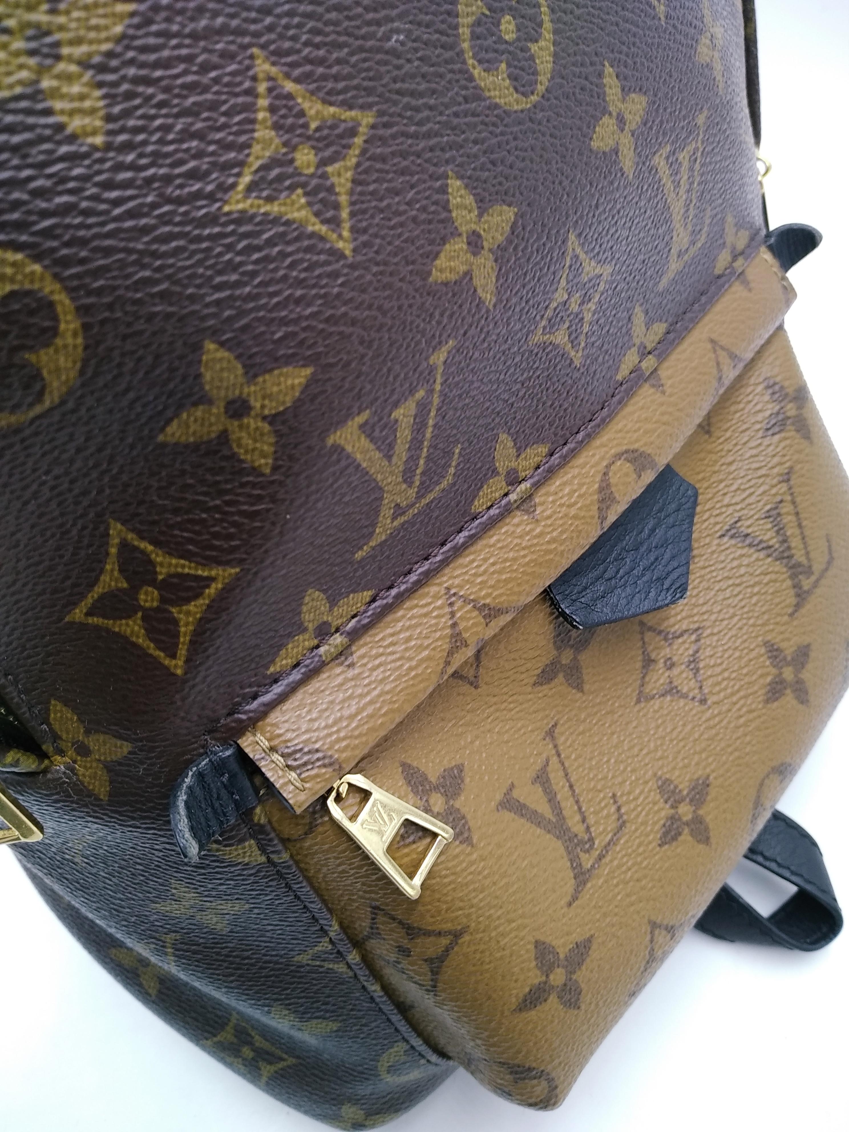 Louis Vuitton Monogram Canvas Reverse Palm Springs PM Backpack For Sale at 1stDibs | louis ...