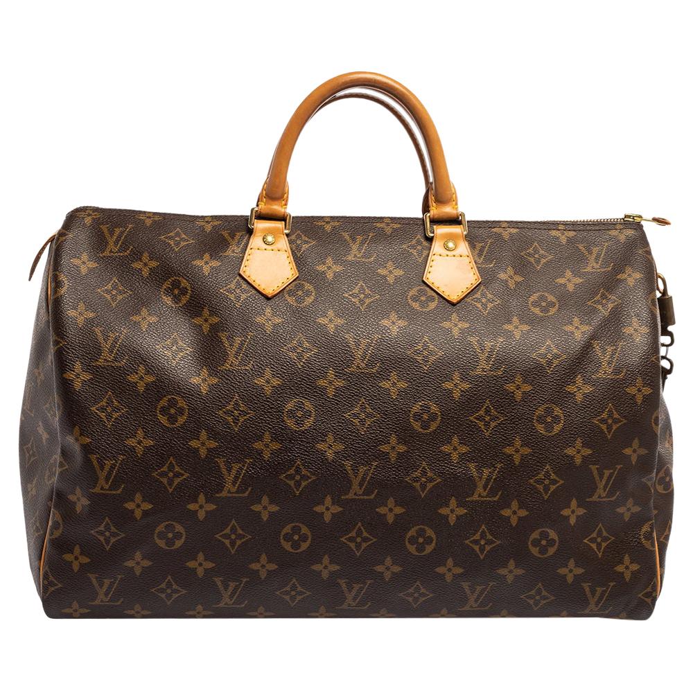 Louis Vuitton Monogram Canvas Speedy 40 Bag at 1stDibs