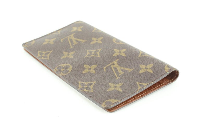 Louis Vuitton Monogram Checkbook Cover Long Flap Wallet 8LK0216 For ...