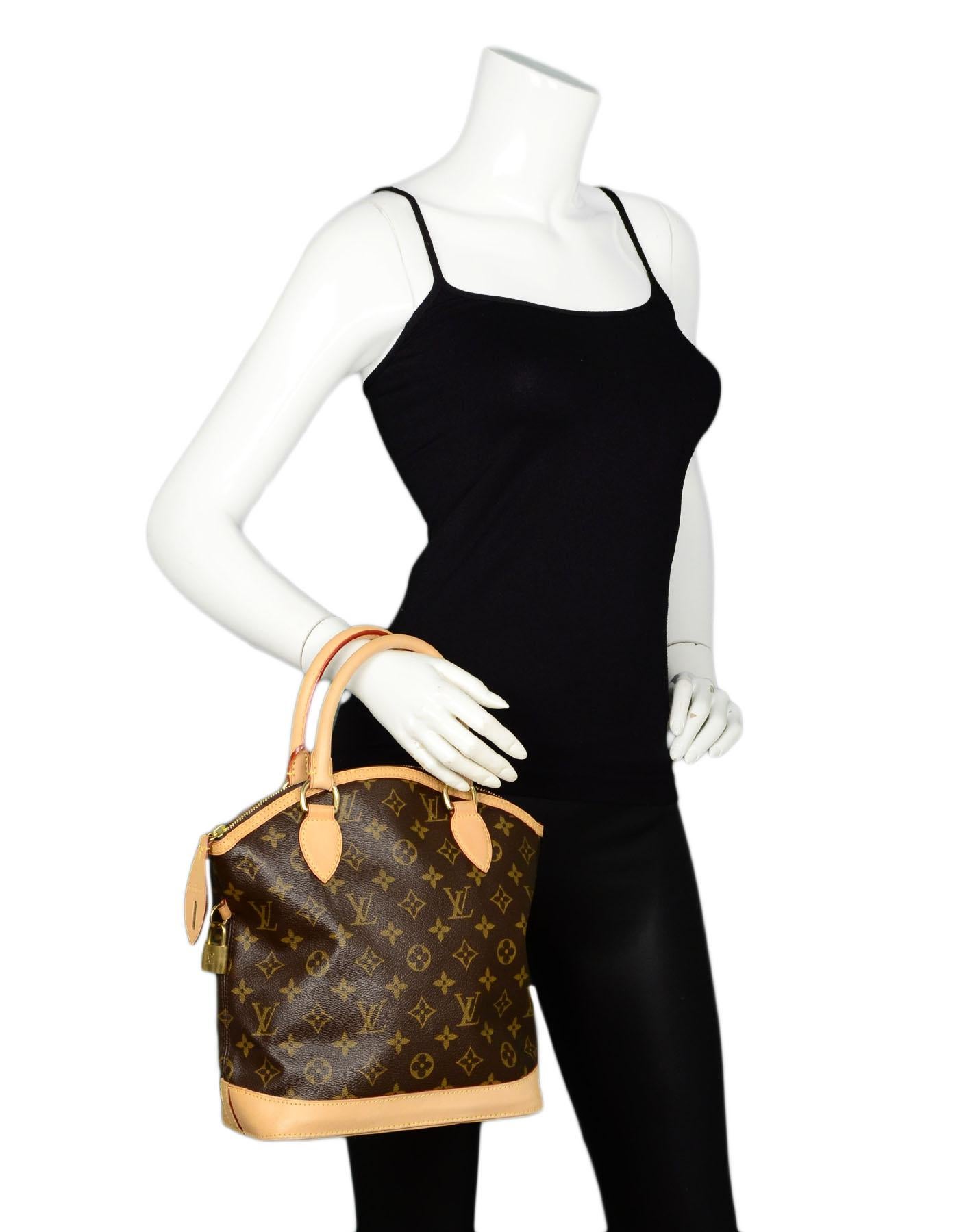 Louis Vuitton Monogram Coated Canvas Lockit PM Bag For Sale at 1stDibs