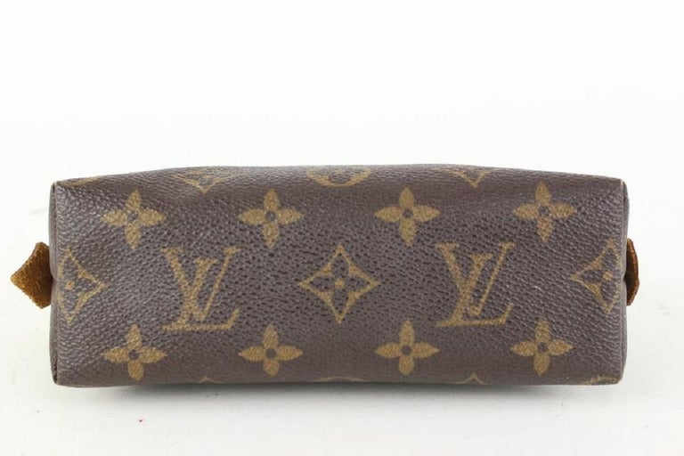 Louis Vuitton Monogram Cosmetic Pouch PM Demi Ronde Toiletry Case ...