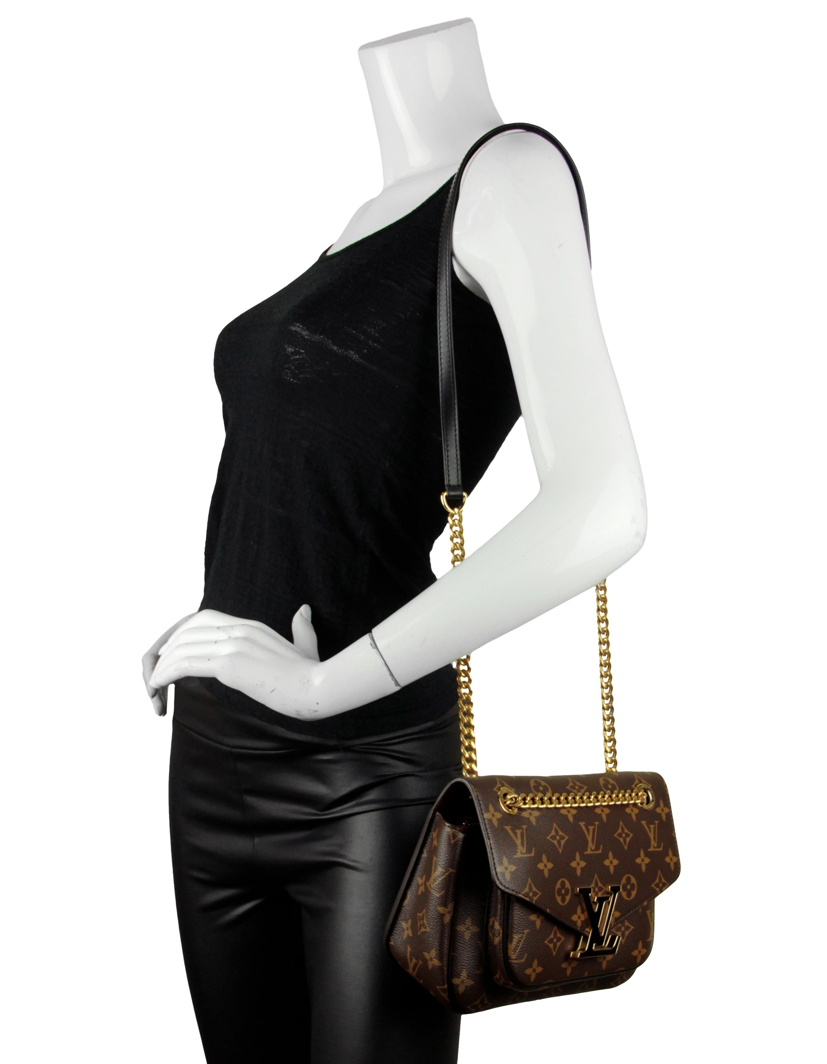 Louis Vuitton Monogram Logo Passy Flap Crossbody Shoulder Bag For Sale ...