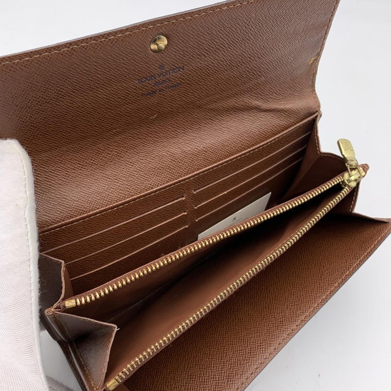Louis Vuitton Monogram Long Sarah Clutch Continental Wallet For Sale at ...